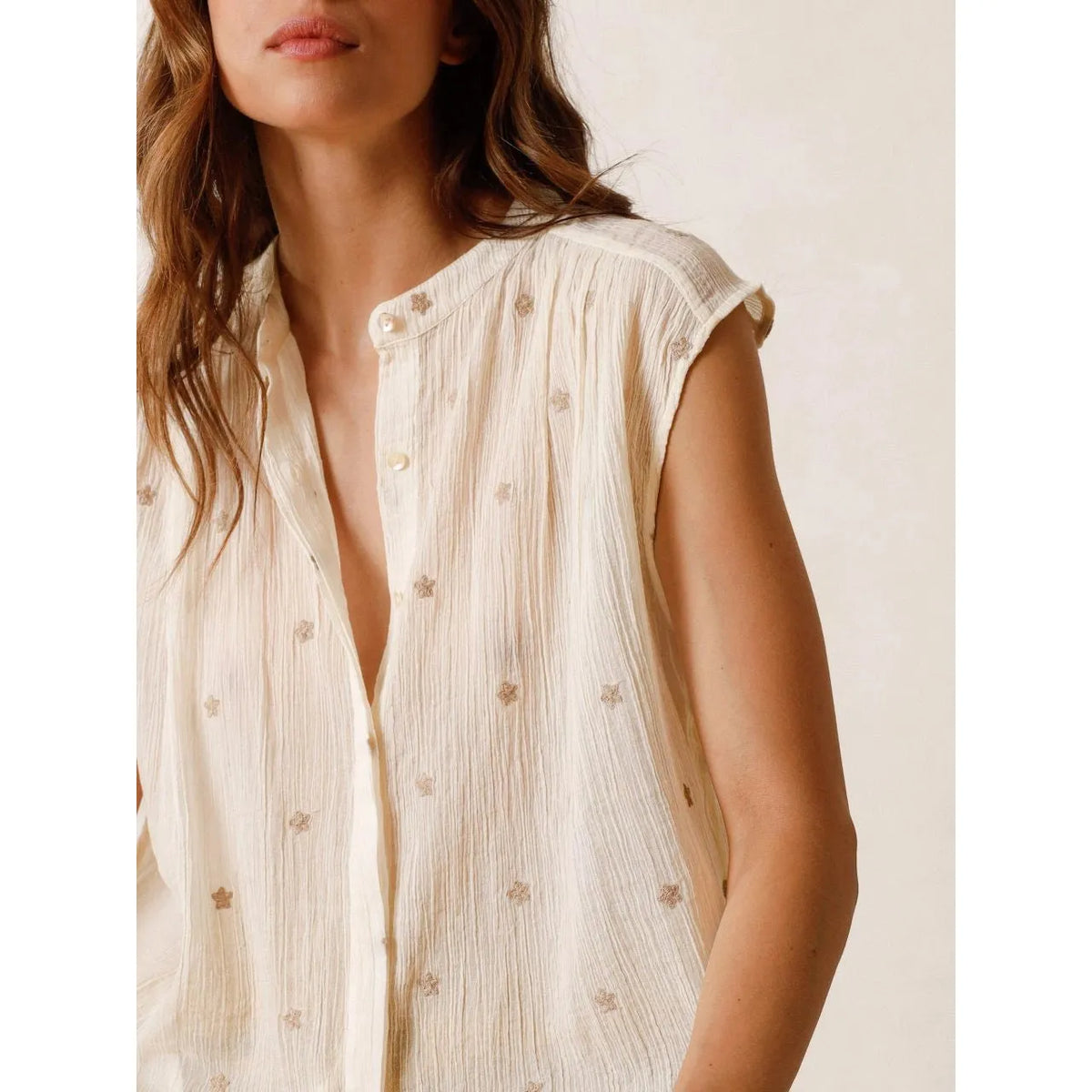 Indi and Cold Ladies Crepe Gauze Shirt - Ecru – Ellie and Bea